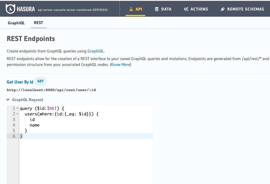 Hasura GraphQL Adds REST Support